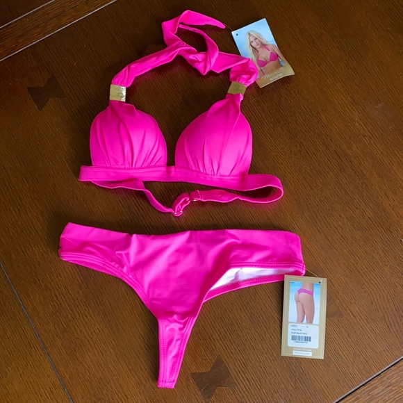 Mapale | Swim | Hot Pink Cheeky Bikini | Poshmark